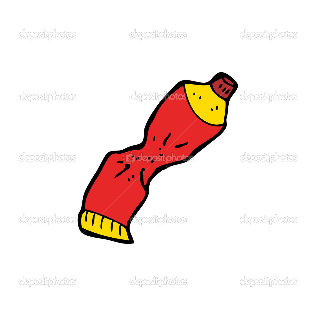 Cartoon squeezed tube of toothpaste Stock Vector by ©lineartestpilot ...