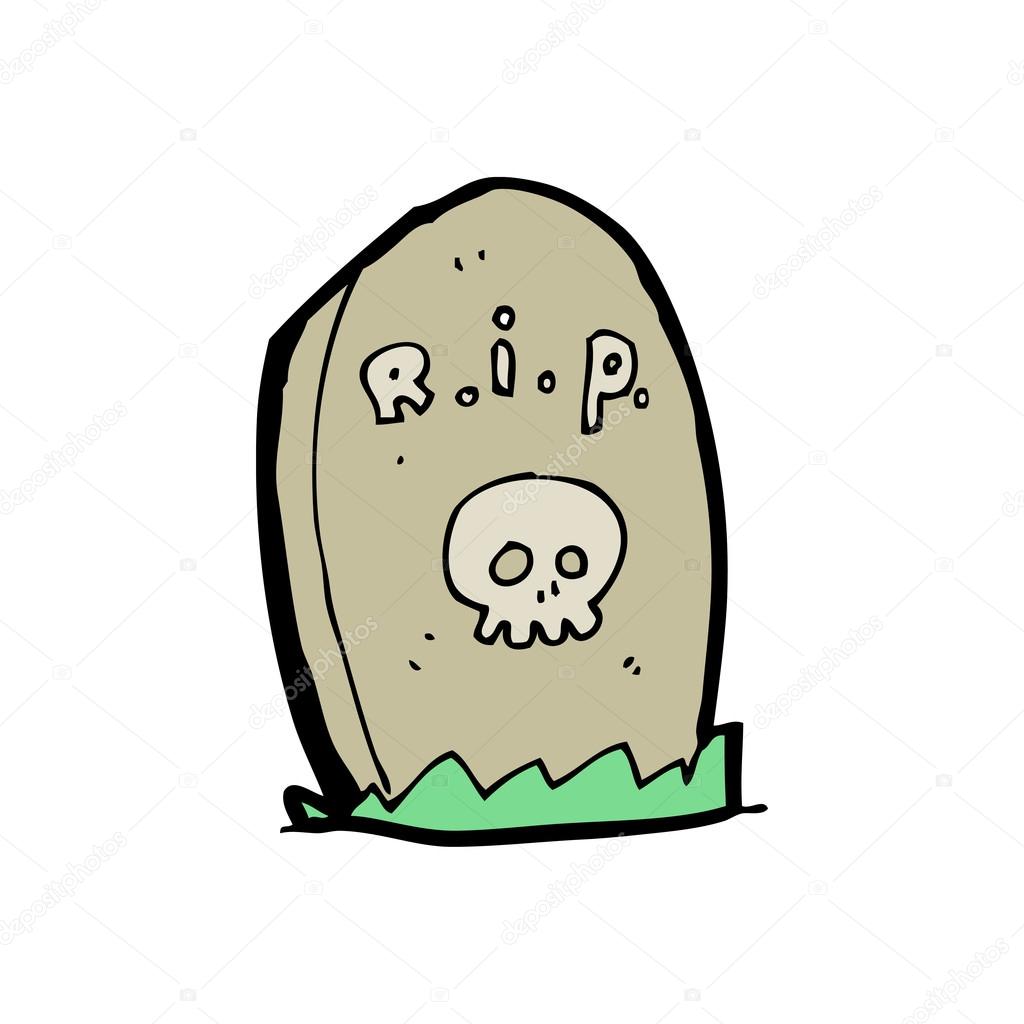 Gravestone cartoon — Stock Vector © lineartestpilot #13575480
