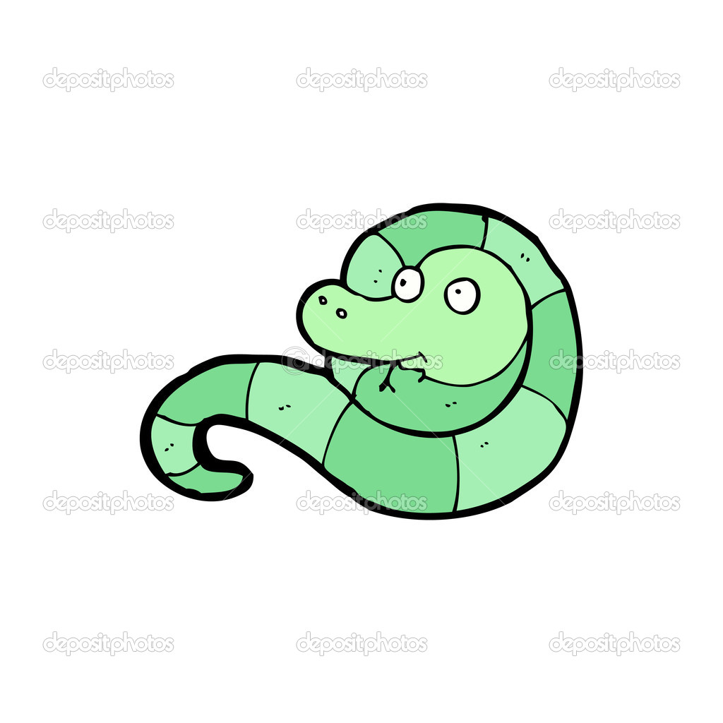 Cartoon happy snake Stock Vector by ©lineartestpilot 13575611
