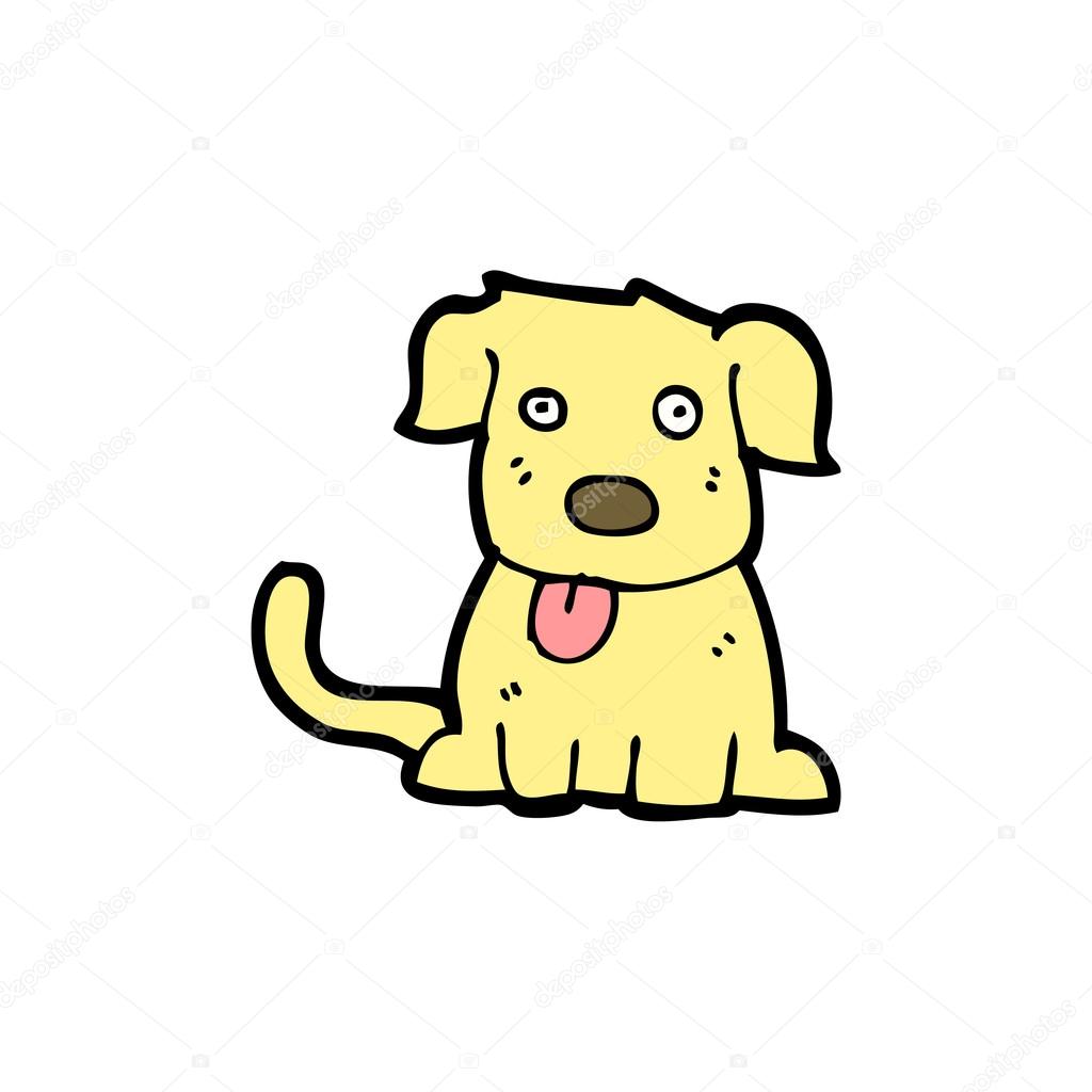 Perro sentado dibujos animados 2023