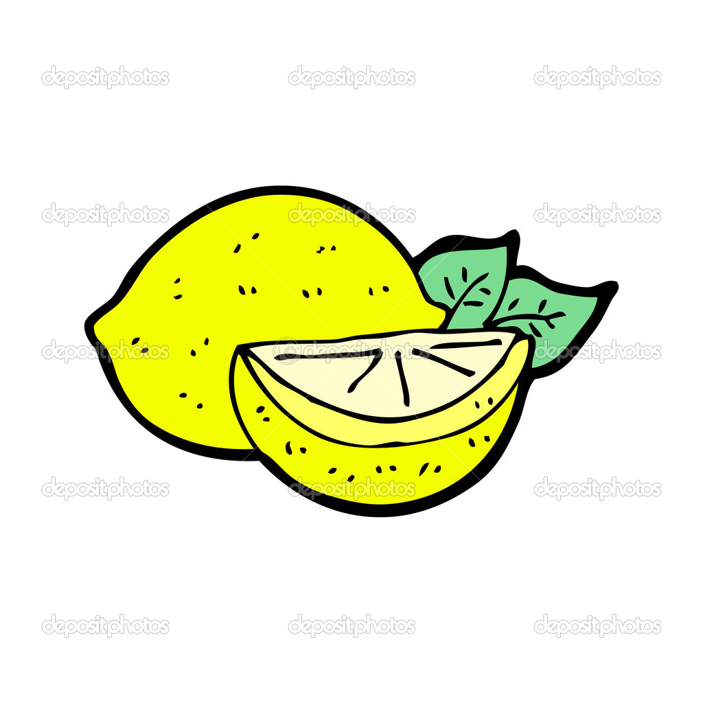 Lemon slice cartoon Stock Vector by ©lineartestpilot 13576206