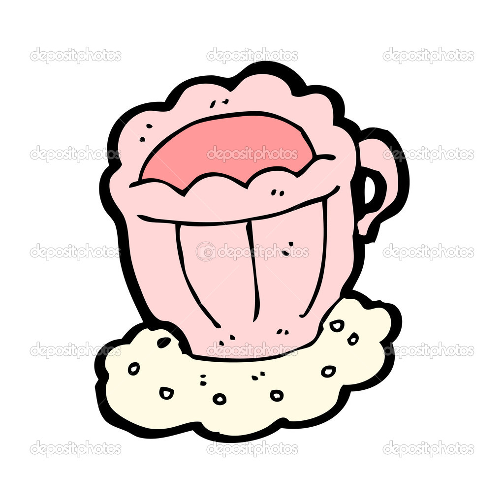 Teacup cartoon Stock Vector Image by ©lineartestpilot #13576446