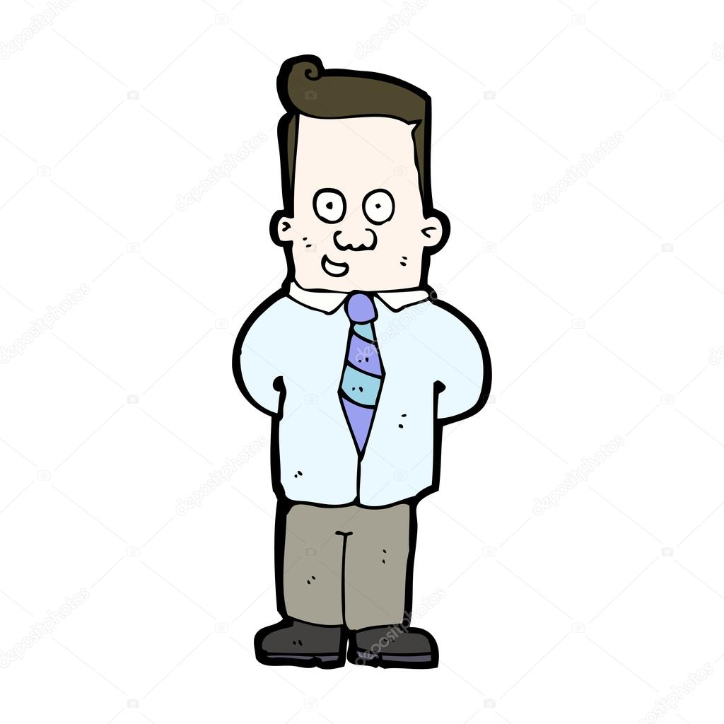 Cartoon office man Stock Vector Image by ©lineartestpilot #13576499
