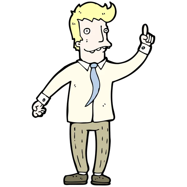 Man answering question cartoon — Stock Vector © lineartestpilot #21475597