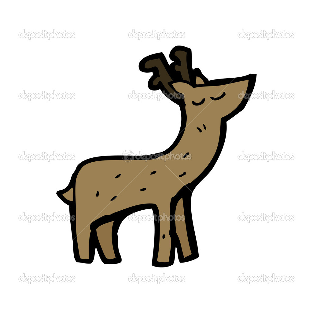 Doe deer cartoon Stock Vector Image by ©lineartestpilot #14906989