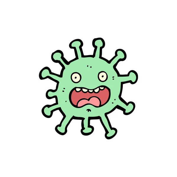 Flu virus cartoon — Stock Vector © lineartestpilot #19902099