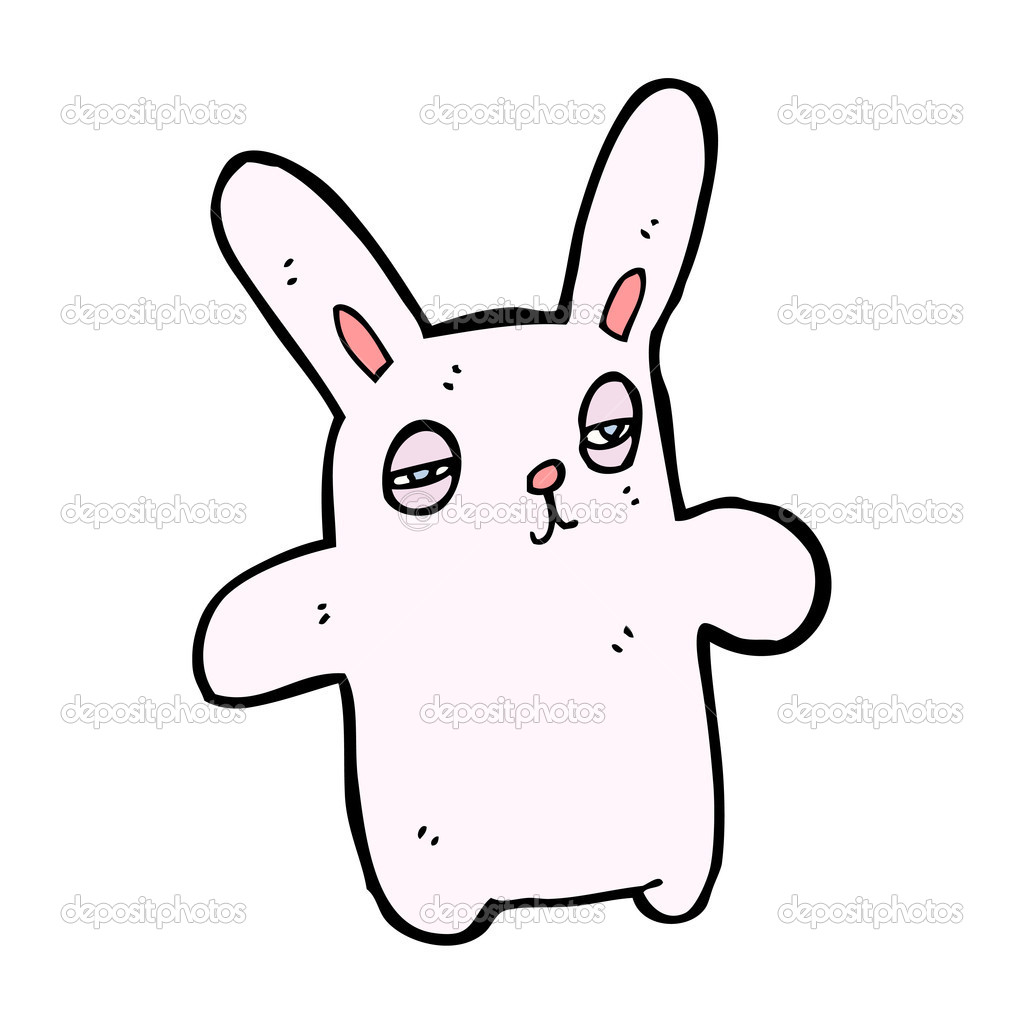 Cartoon stoned rabbit Stock Vector by ©lineartestpilot #14913457