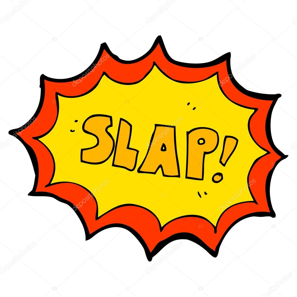 Vector: slap comic | Cartoon comic book slap noise — Stock Vector ...