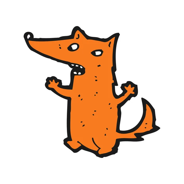 Hungry fox cartoon — Stock Vector © lineartestpilot #13573083