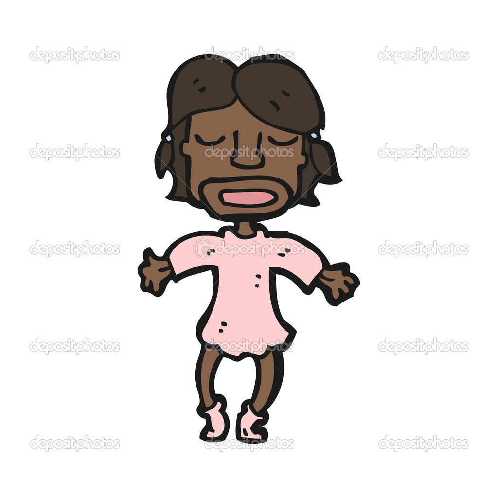 Dibujos animados chica morena fea — Vector de stock © lineartestpilot ...