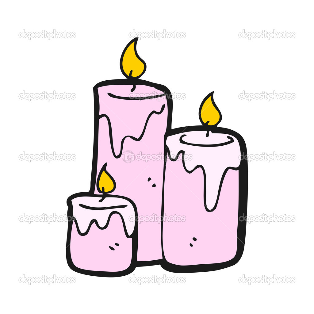 Velas de dibujos animados rosa Stock Vector by ©lineartestpilot 14920835