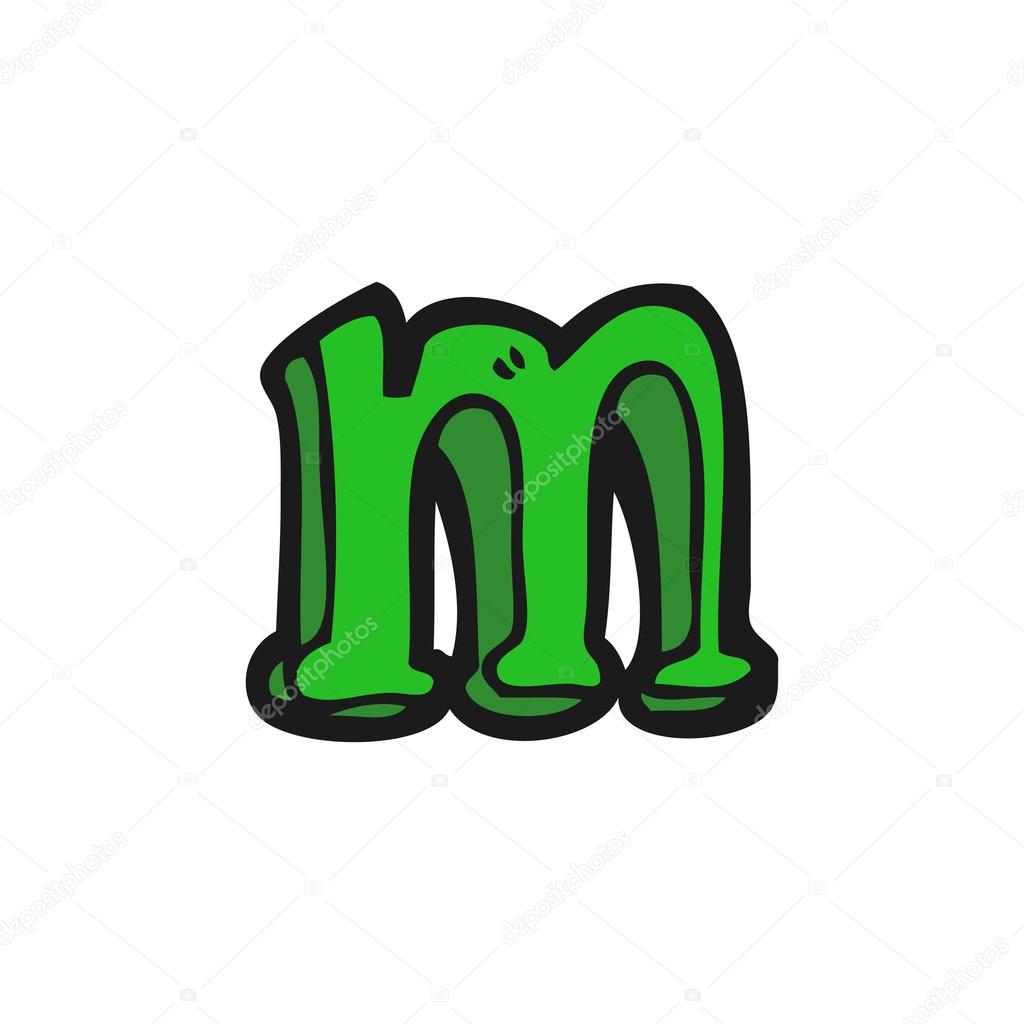 Letra m de dibujos animados Imagen Vectorial de © lineartestpilot ...