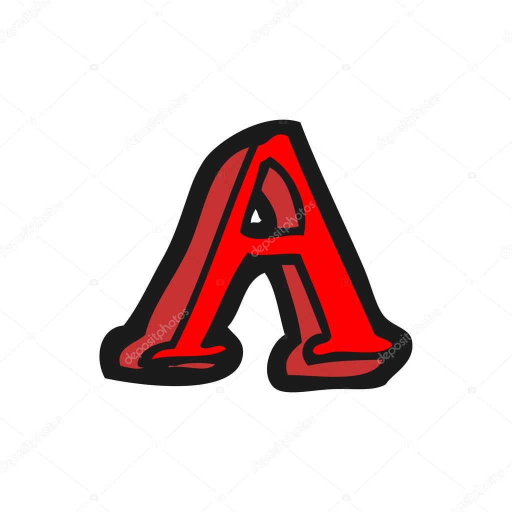 Cartoon letter a Stock Vector by ©lineartestpilot 14921587