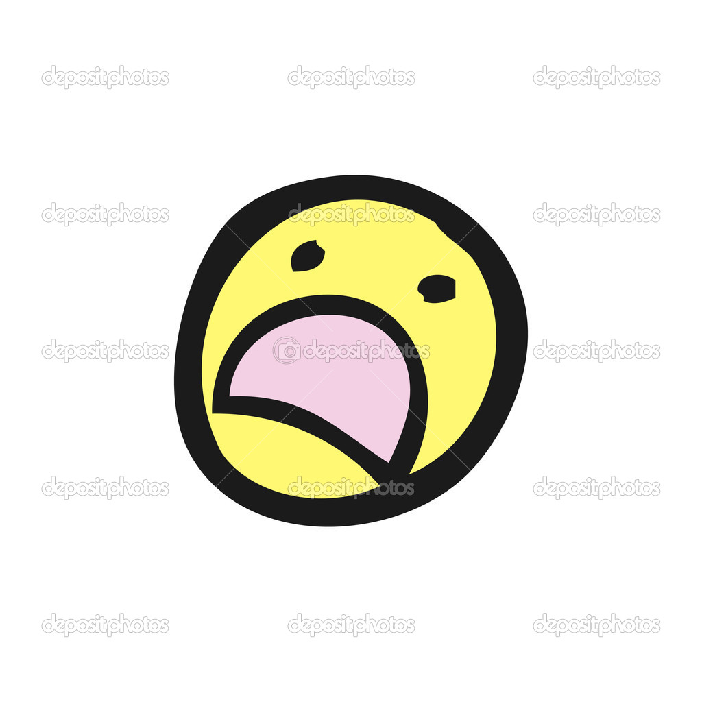 Panic face cartoon Stock Vector Image by ©lineartestpilot #14923309