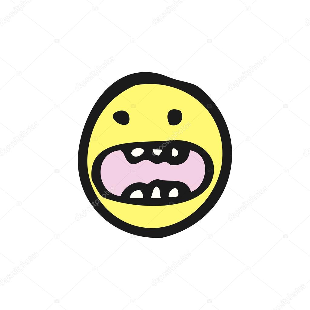 Panic face cartoon Stock Vector Image by ©lineartestpilot #14923329