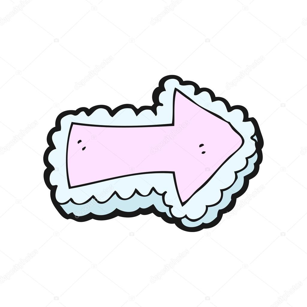 Pretty arrow cartoon — Stock Vector © lineartestpilot #14927295