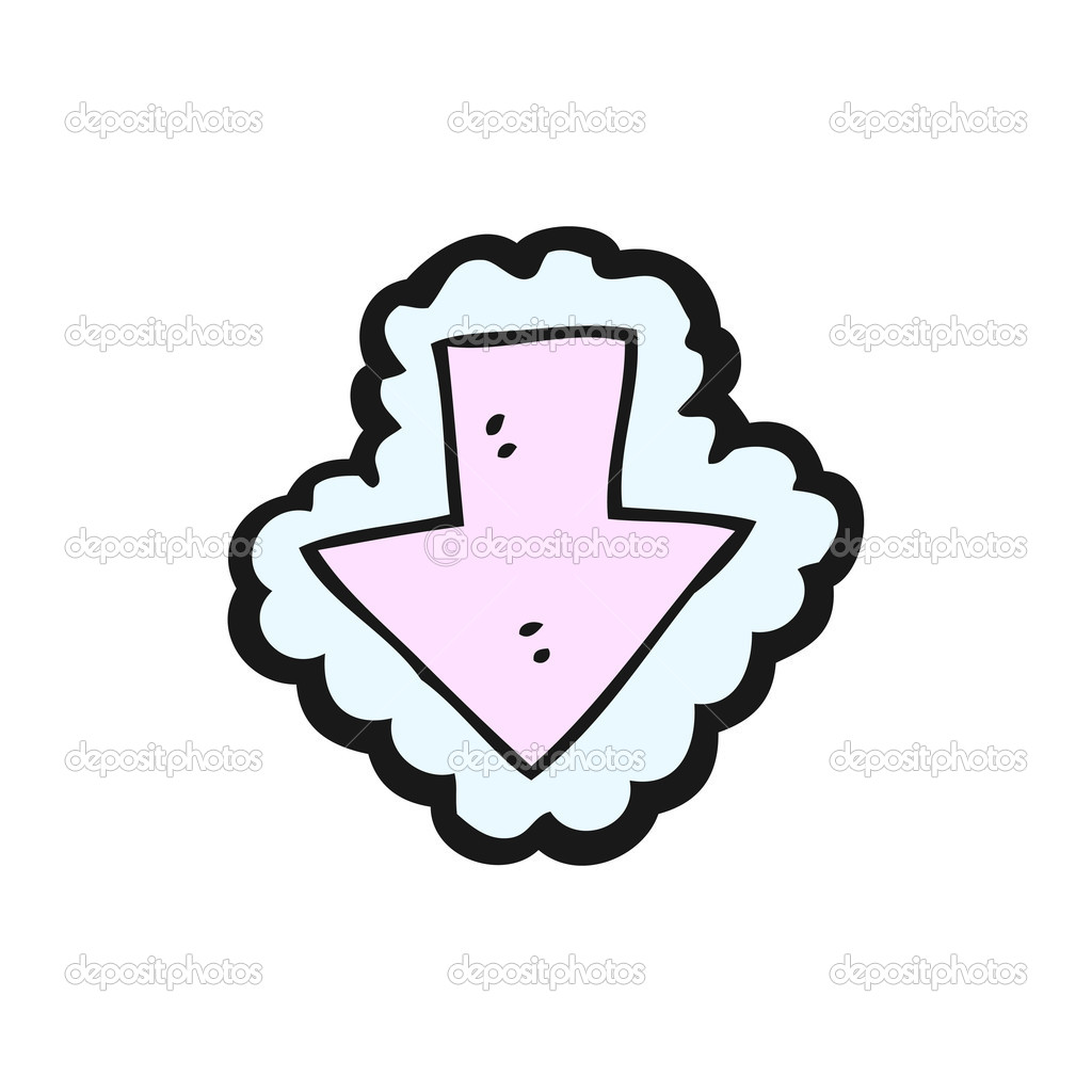 Pretty arrow cartoon — Stock Vector © lineartestpilot #14927357