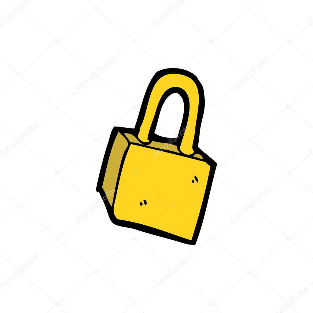 Cartoon padlock Stock Vector Image by ©lineartestpilot #14930319