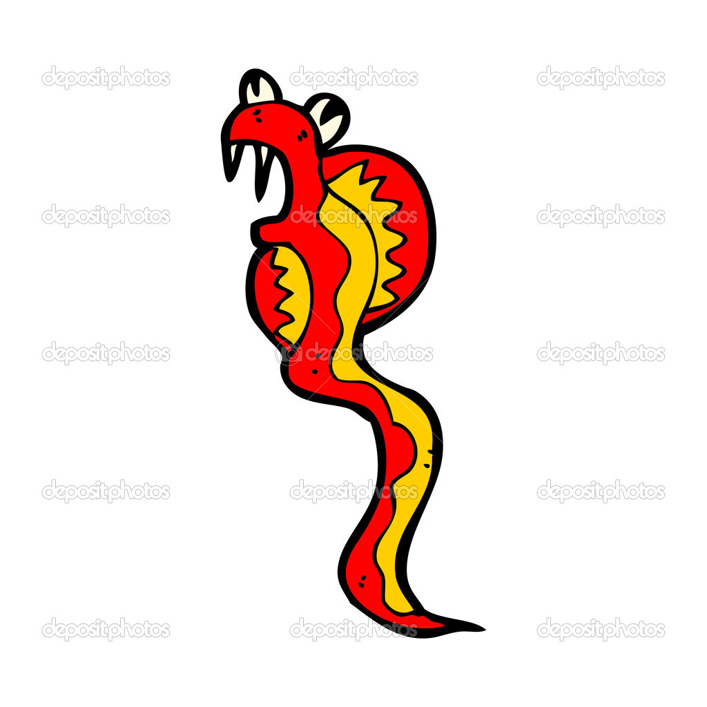 Poisonous snake cartoon Stock Vector Image by ©lineartestpilot #14930803