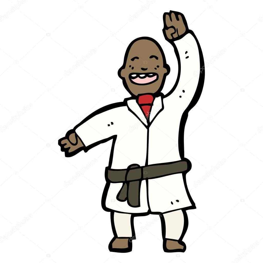 Karate chop man cartoon Stock Vector Image by ©lineartestpilot #14931197