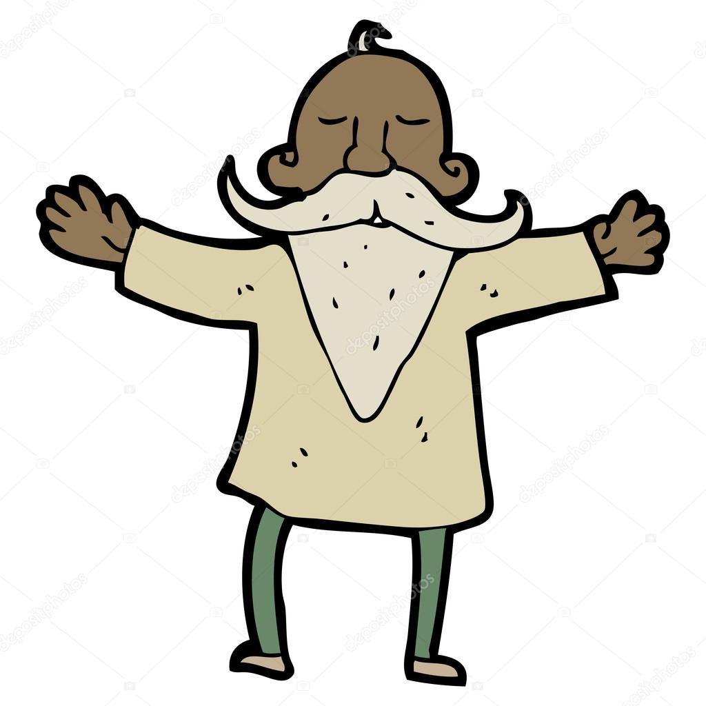 Sabio viejo hombre de dibujos animados Stock Vector by ©lineartestpilot ...