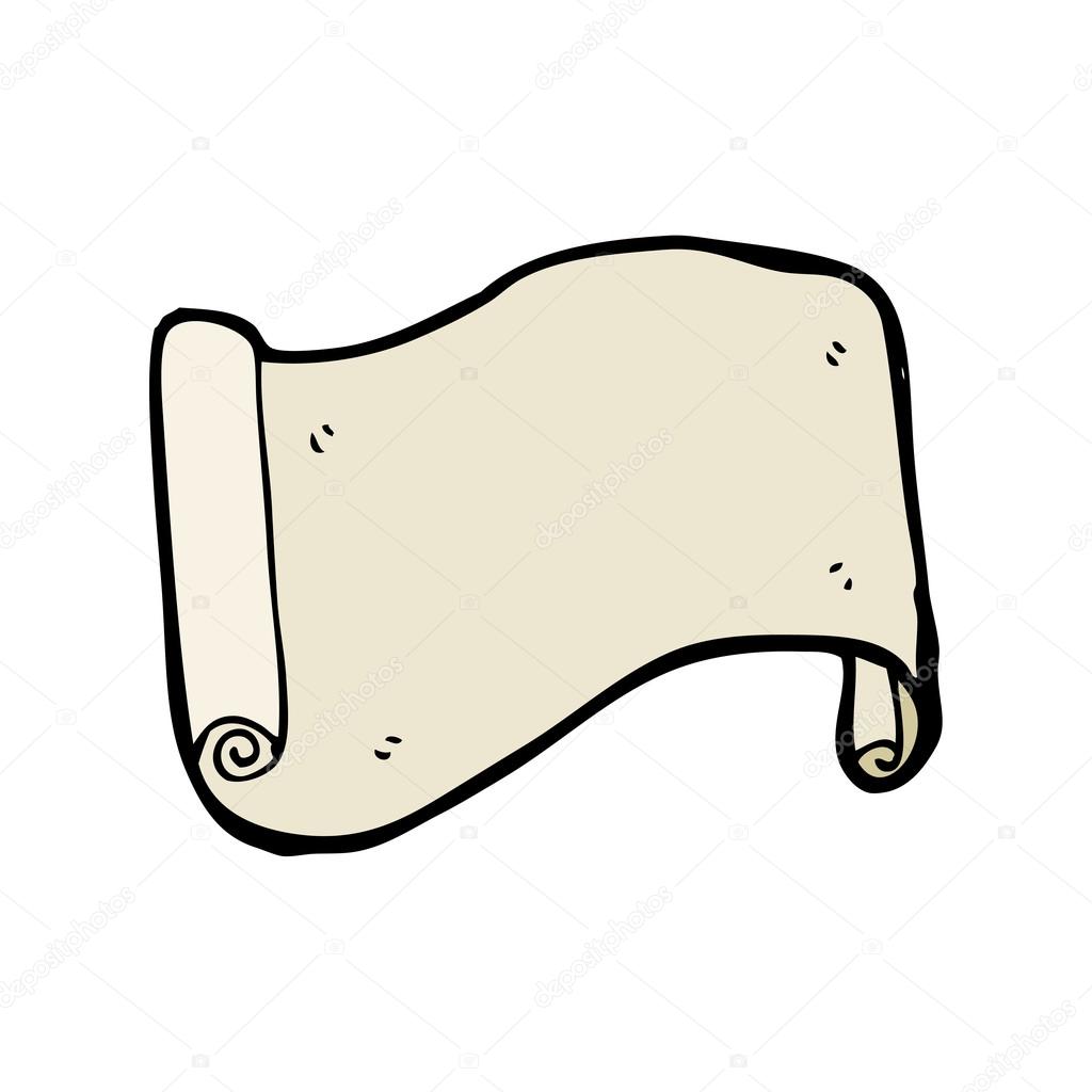 Blank scroll cartoon Stock Vector Image by ©lineartestpilot #16286475