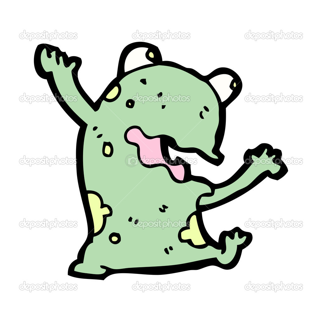 Frightened frog cartoon Stock Vector Image by ©lineartestpilot #16287493