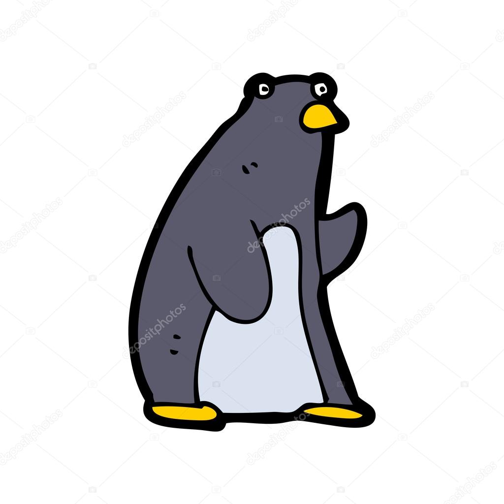 Happy penguin cartoon Stock Vector by ©lineartestpilot 16288651