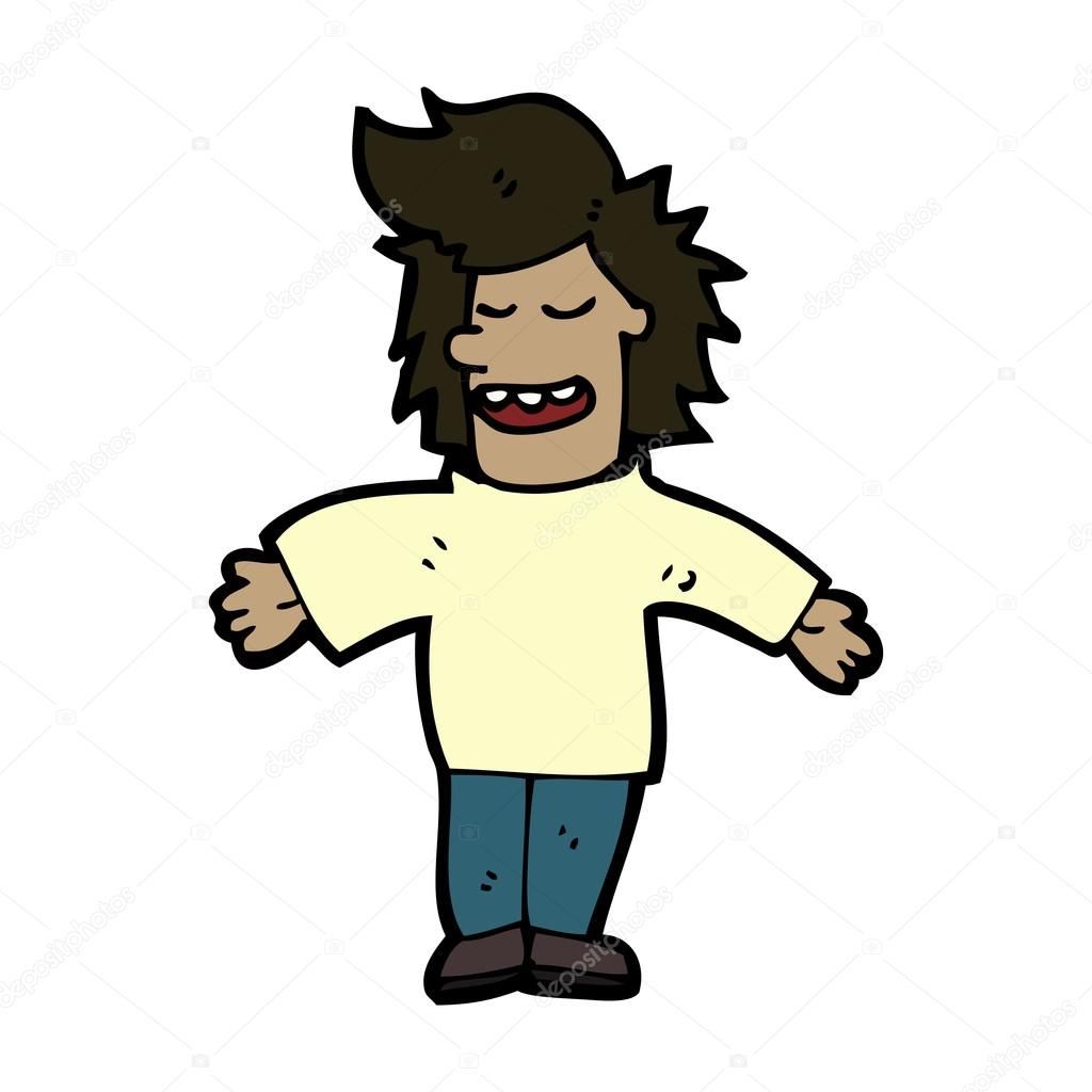 Happy man cartoon Stock Vector Image by ©lineartestpilot #16293375