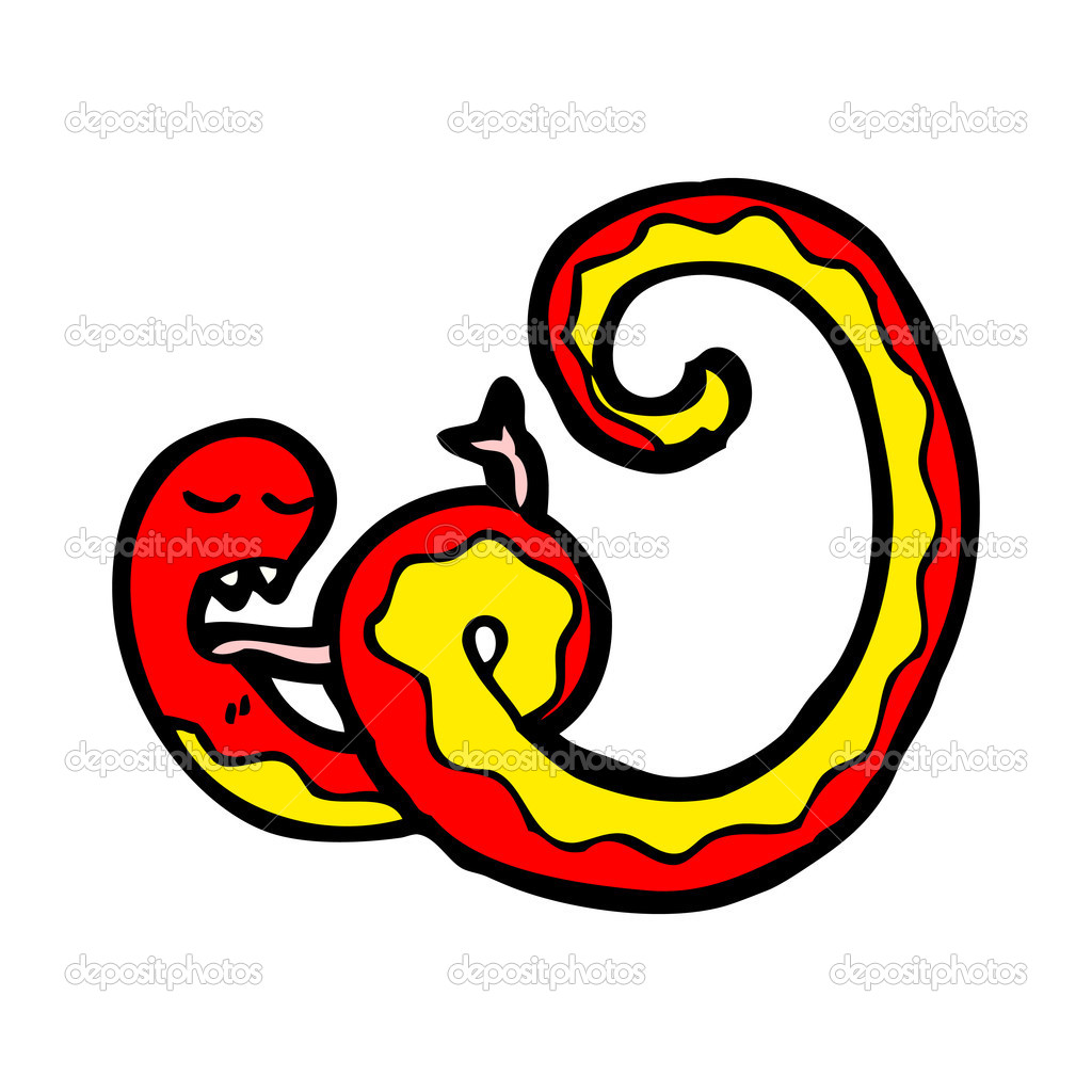 Poisonous snake cartoon Stock Vector by ©lineartestpilot 16293509