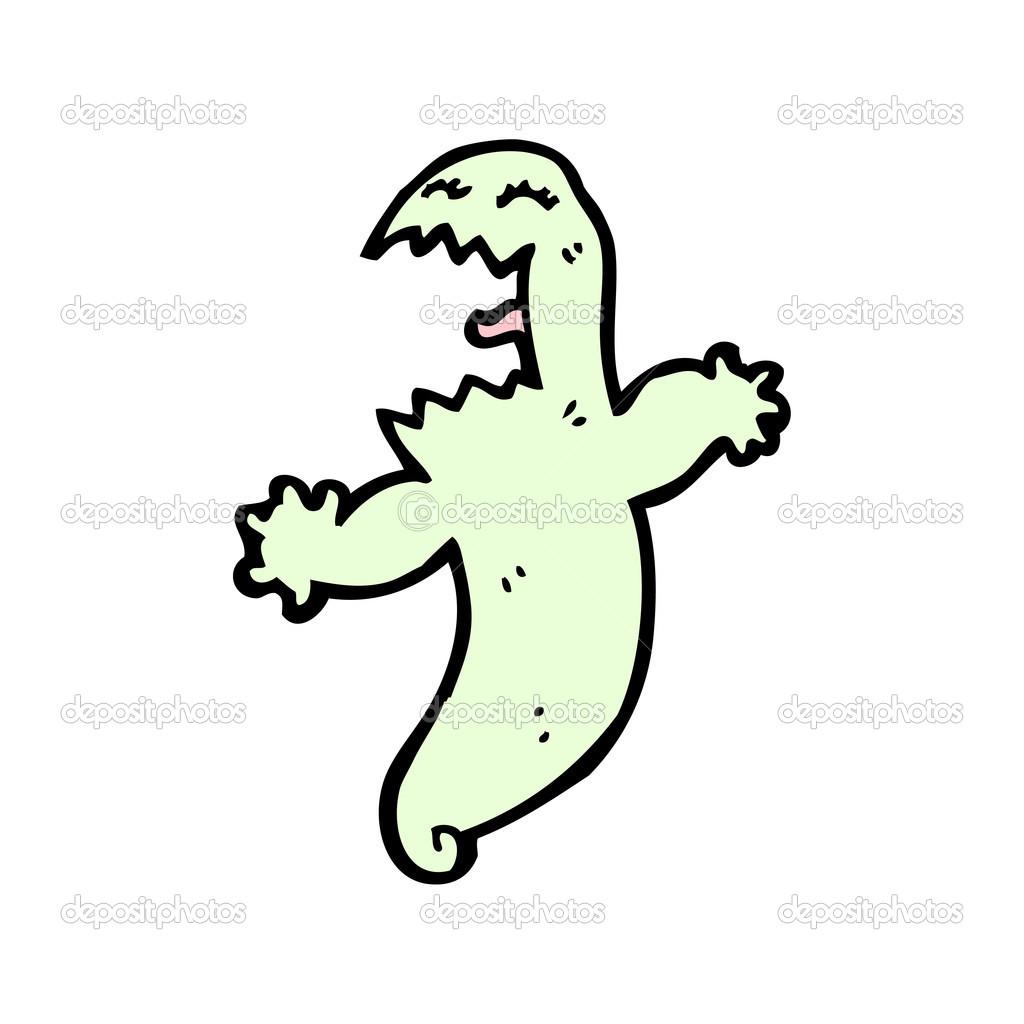 Ghost screaming cartoon Stock Vector by ©lineartestpilot 16295363