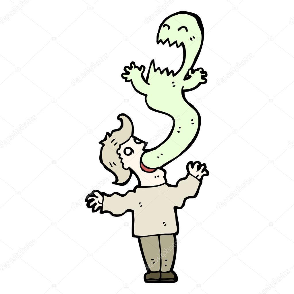 Man possessed by ghost Stock Vector Image by ©lineartestpilot #16295387