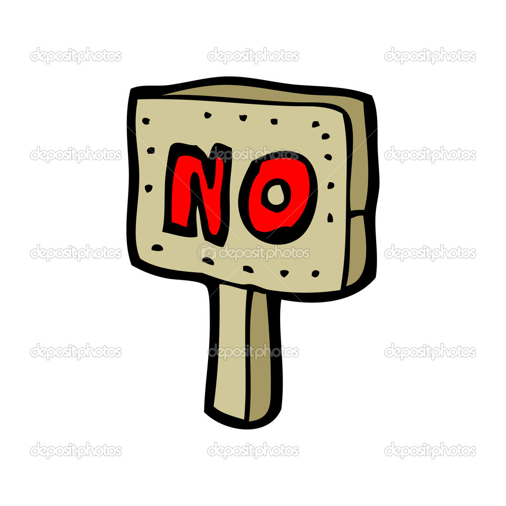 Cartoon no sign Stock Vector by ©lineartestpilot 16295761