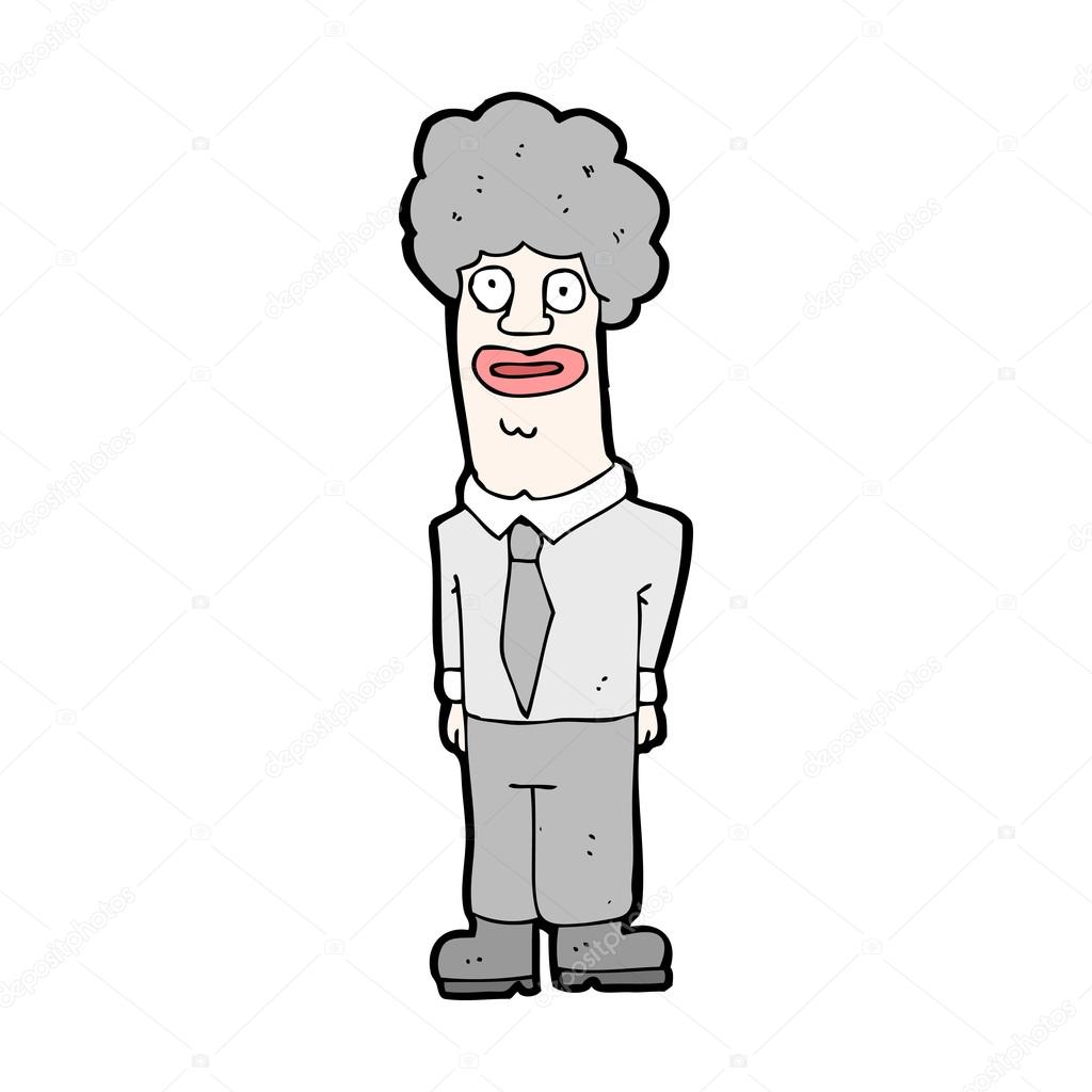 Cartoon office man Stock Vector by ©lineartestpilot 18507245