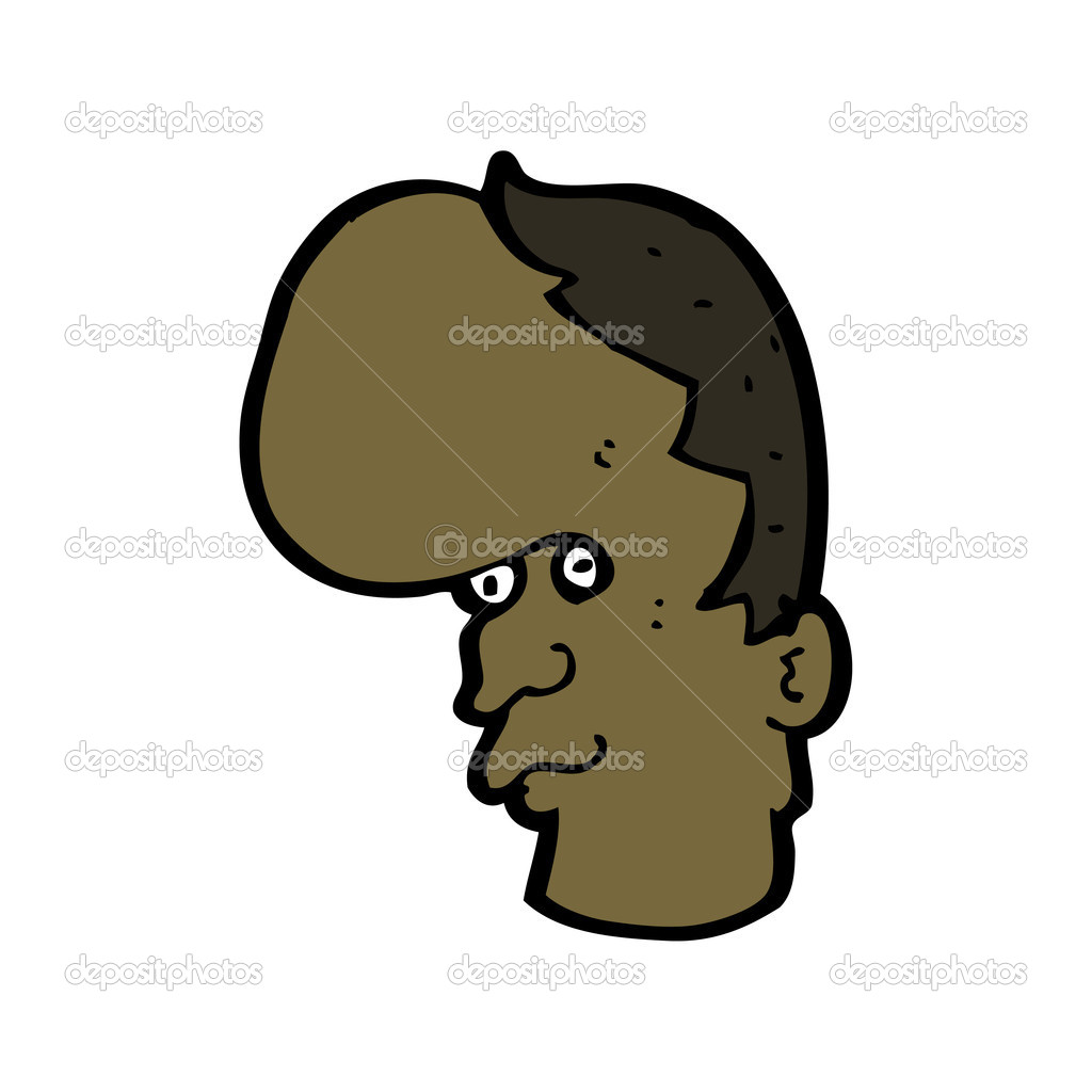 Man with swollen head cartoon Stock Vector Image by ©lineartestpilot ...