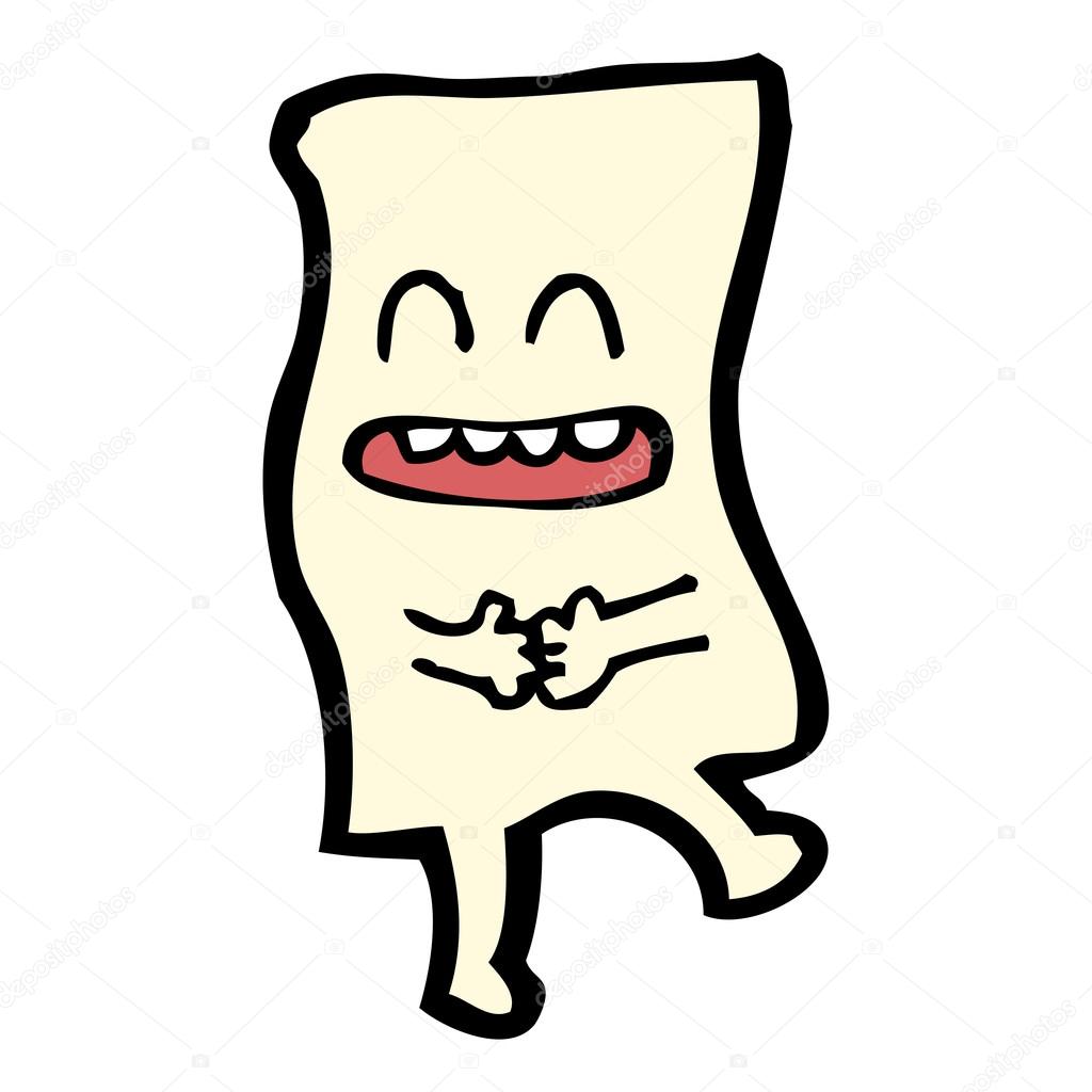 Grinning sheet of paper cartoon Stock Vector Image by ©lineartestpilot ...