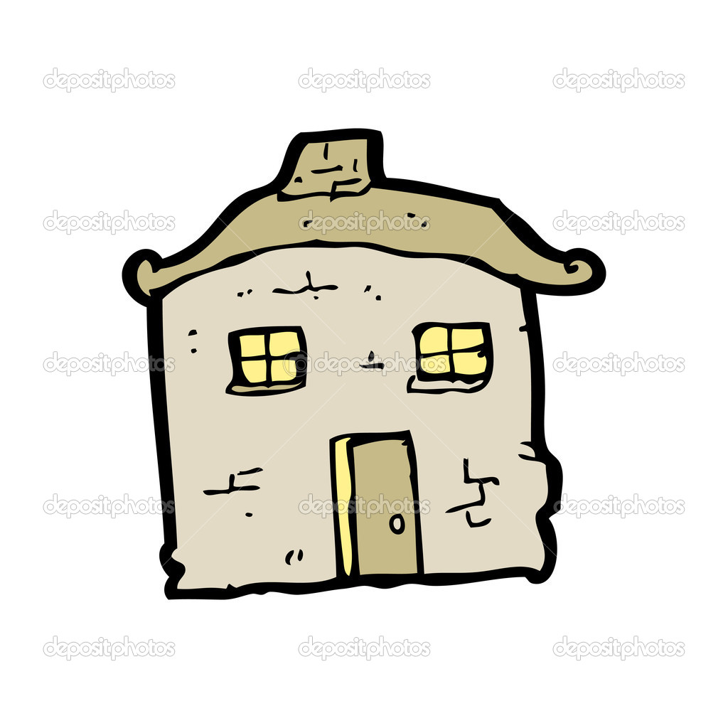 Cartoon old cottage Stock Vector Image by ©lineartestpilot #18513459