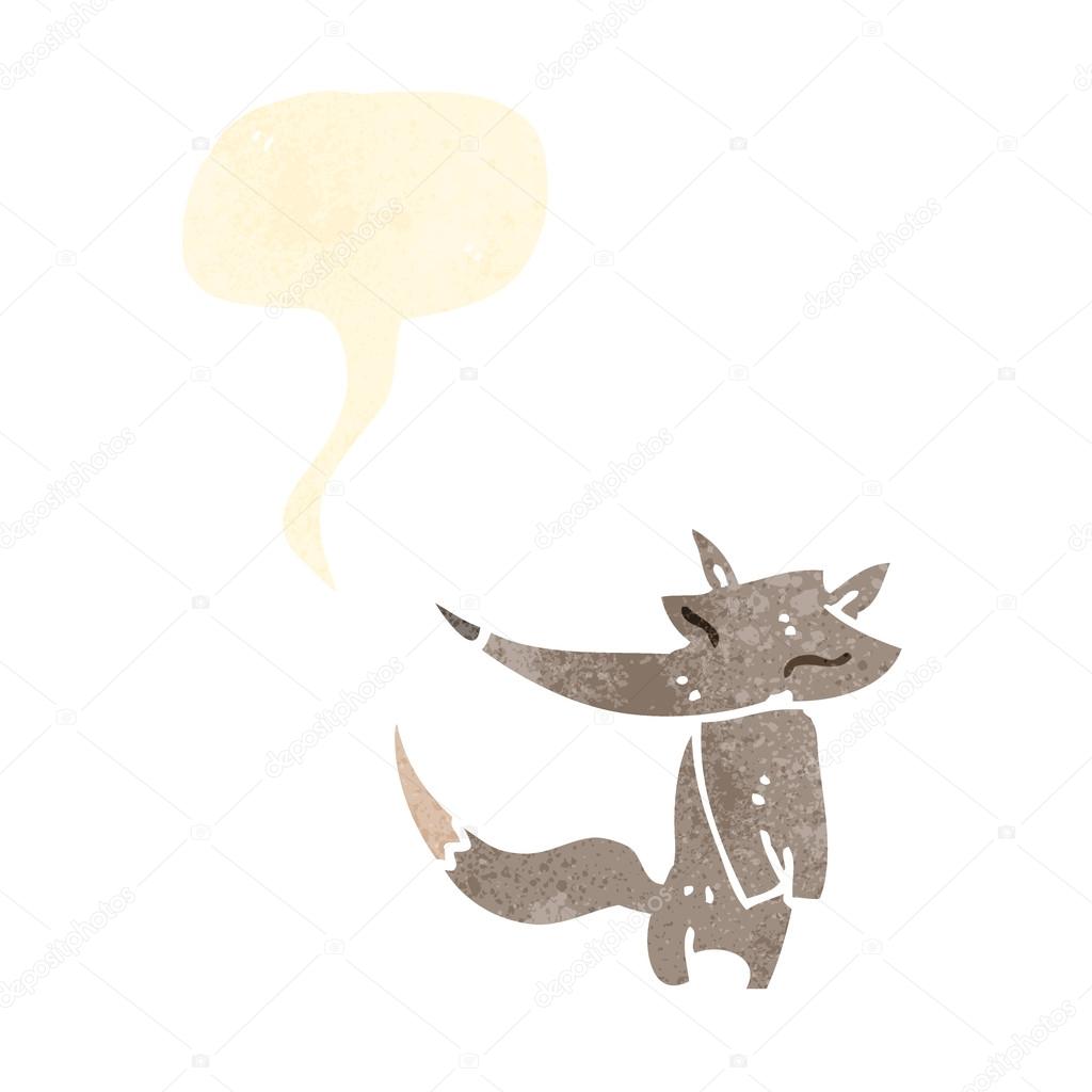 Clever little wolf cartoon Stock Vector Image by ©lineartestpilot #19408527