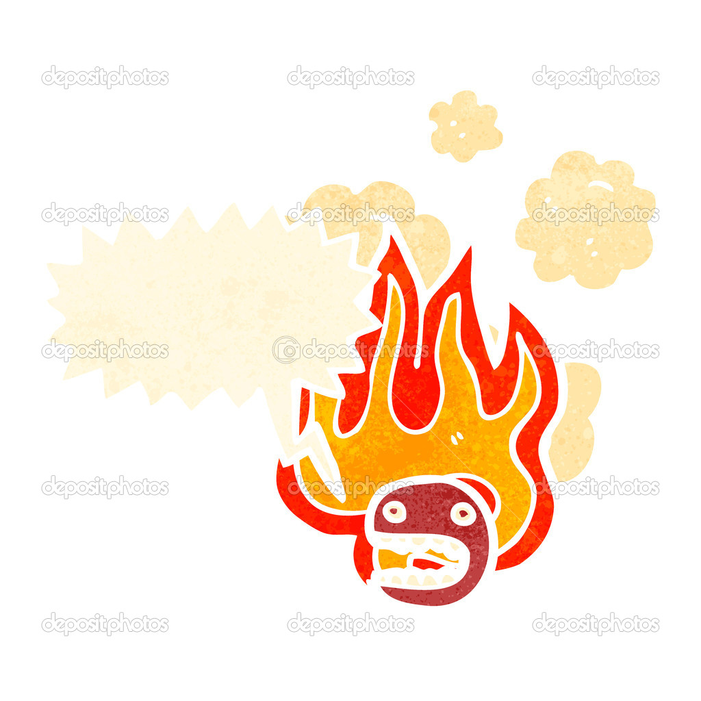 Cartoon flaming emoticon face Stock Vector Image by ©lineartestpilot ...