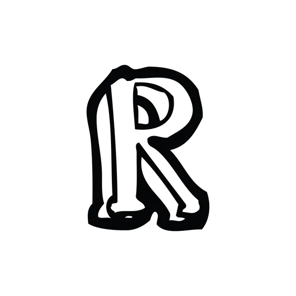 Cartoon letter r — Stock Vector © lineartestpilot #20073543