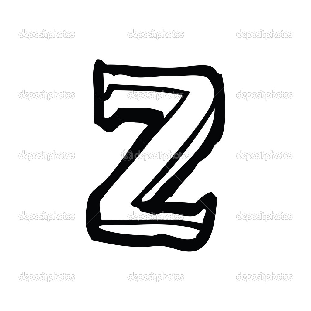 Cartoon letter z Stock Vector by ©lineartestpilot 19583987