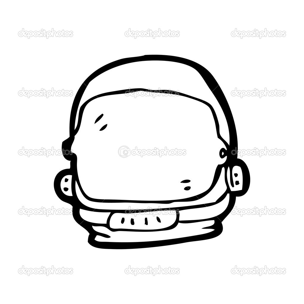 Astronaut helmet cartoon Stock Vector Image by ©lineartestpilot #19585005