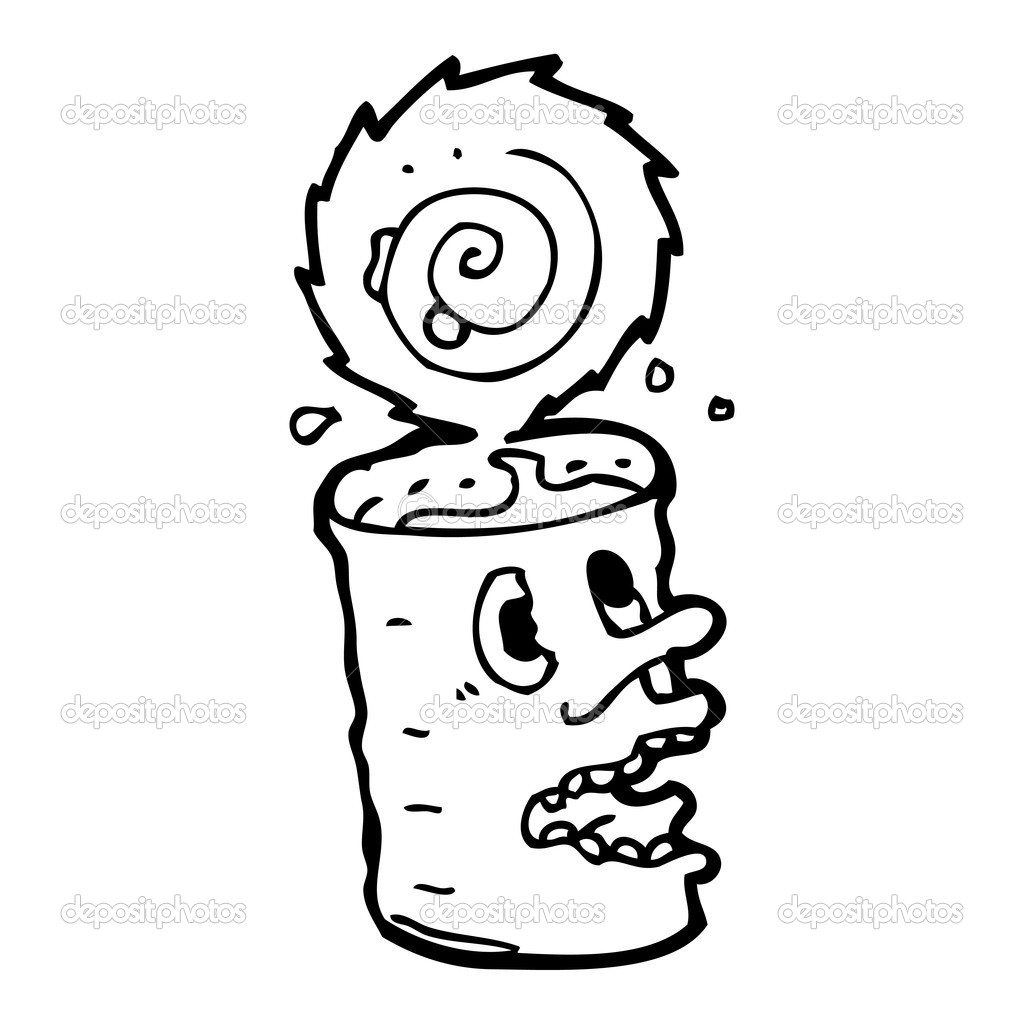 Opened tin cartoon Stock Vector by ©lineartestpilot 19585063