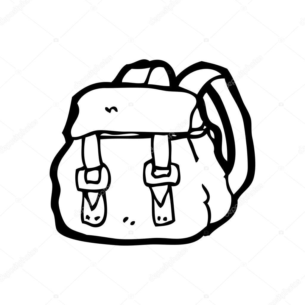 Rucksack-cartoon — Stockvektor © lineartestpilot #19585113