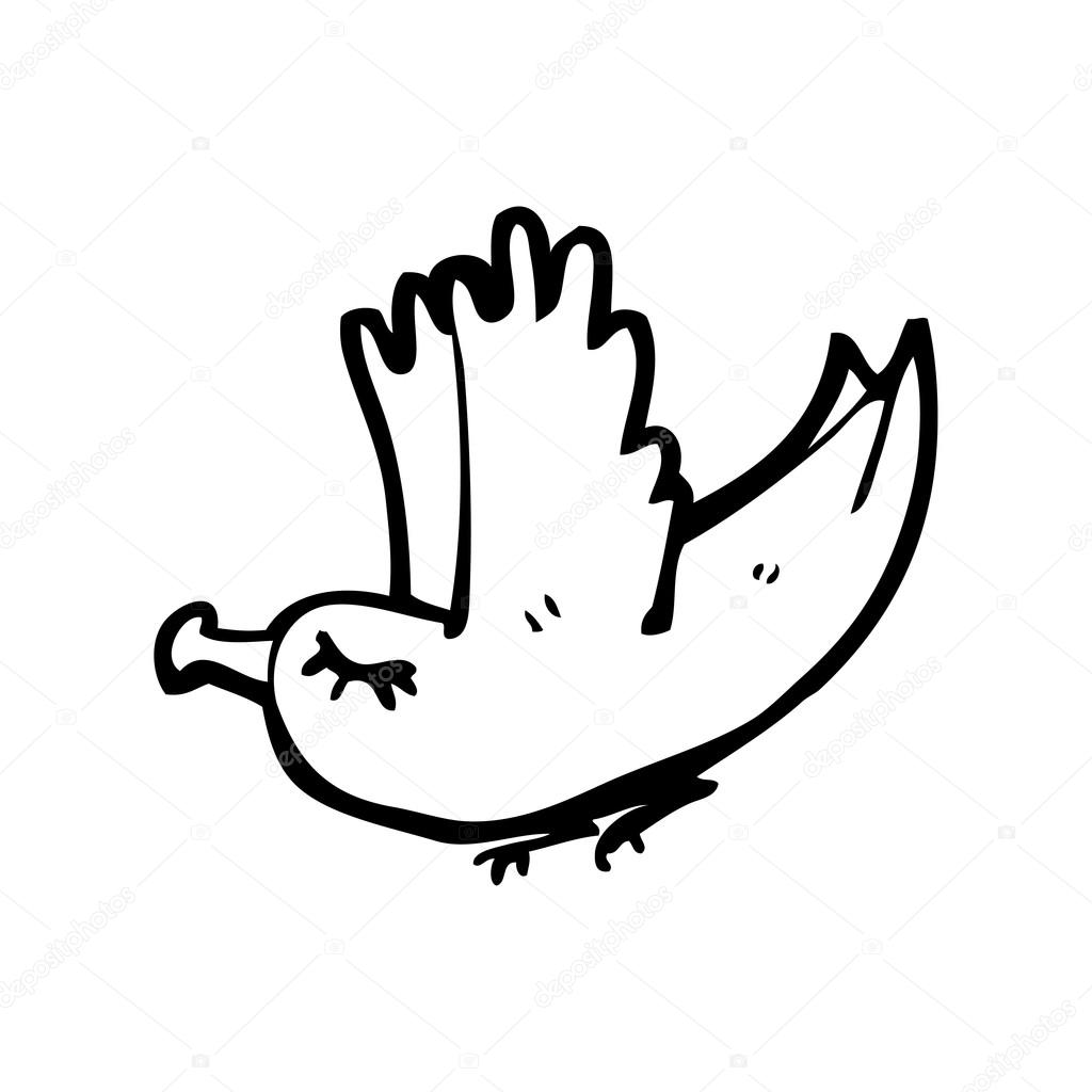 Happy bird cartoon Stock Vector Image by ©lineartestpilot #19585413