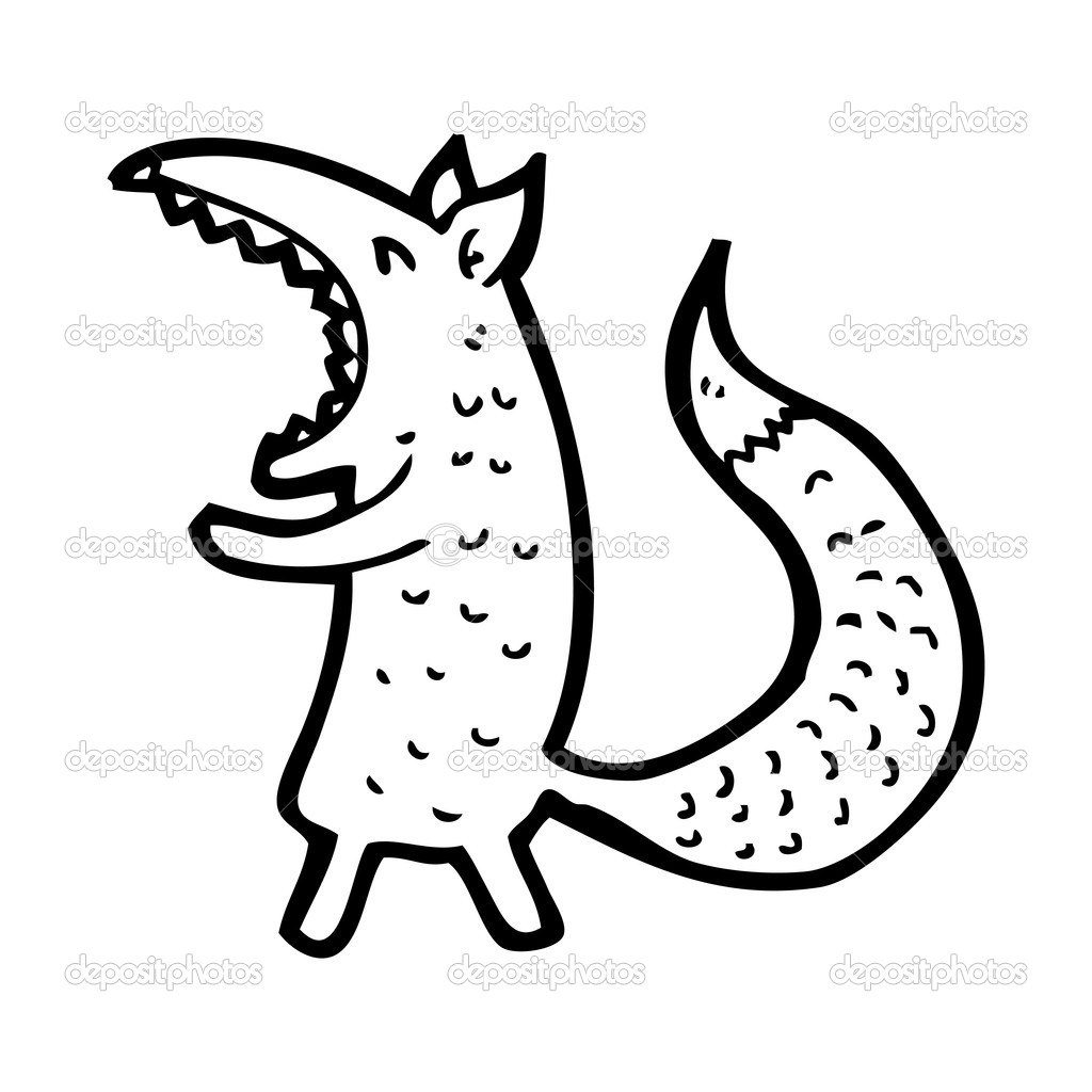 Yawning fox cartoon Stock Vector by ©lineartestpilot 19611861