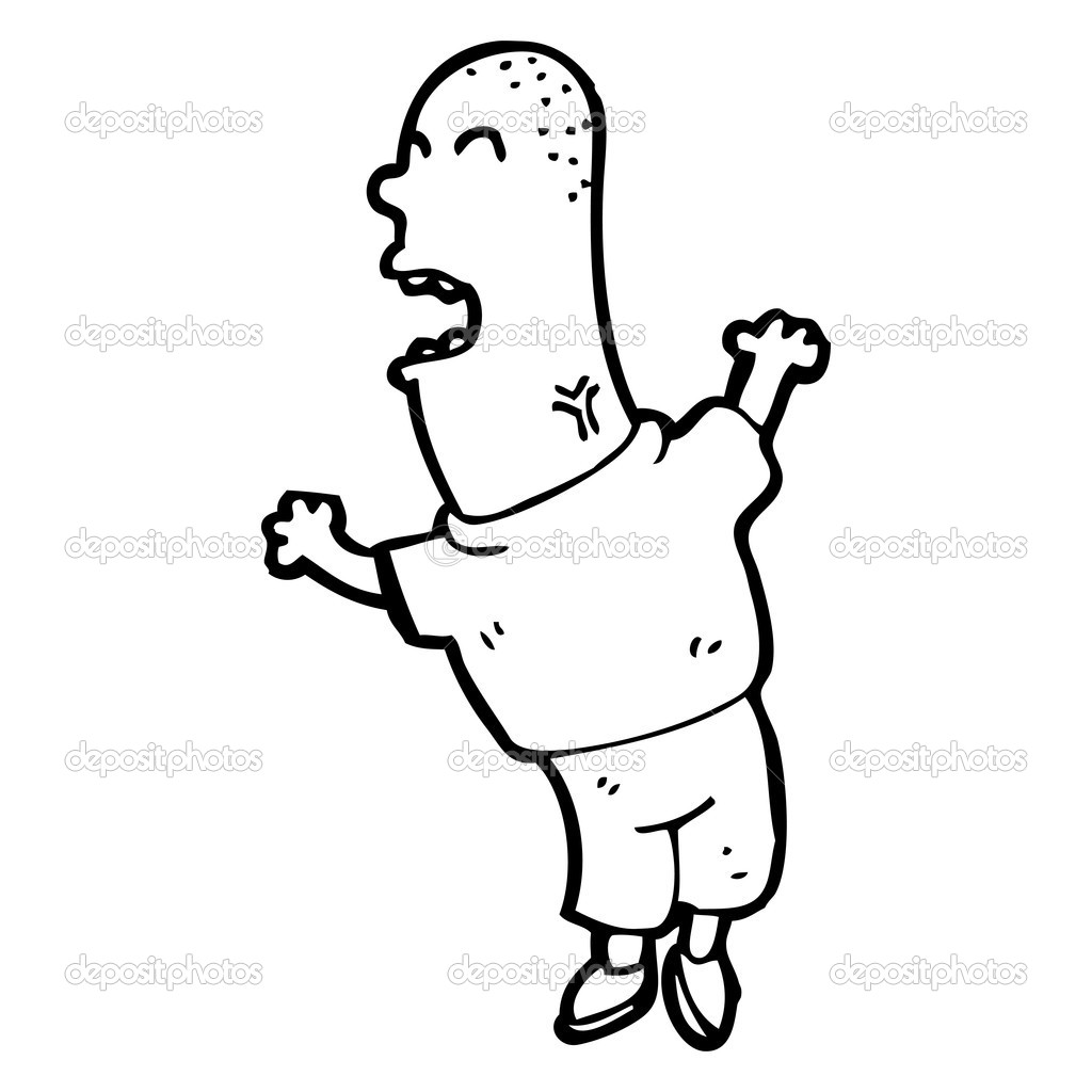 Matón hombre de dibujos animados Vector de stock #19612213 de ...