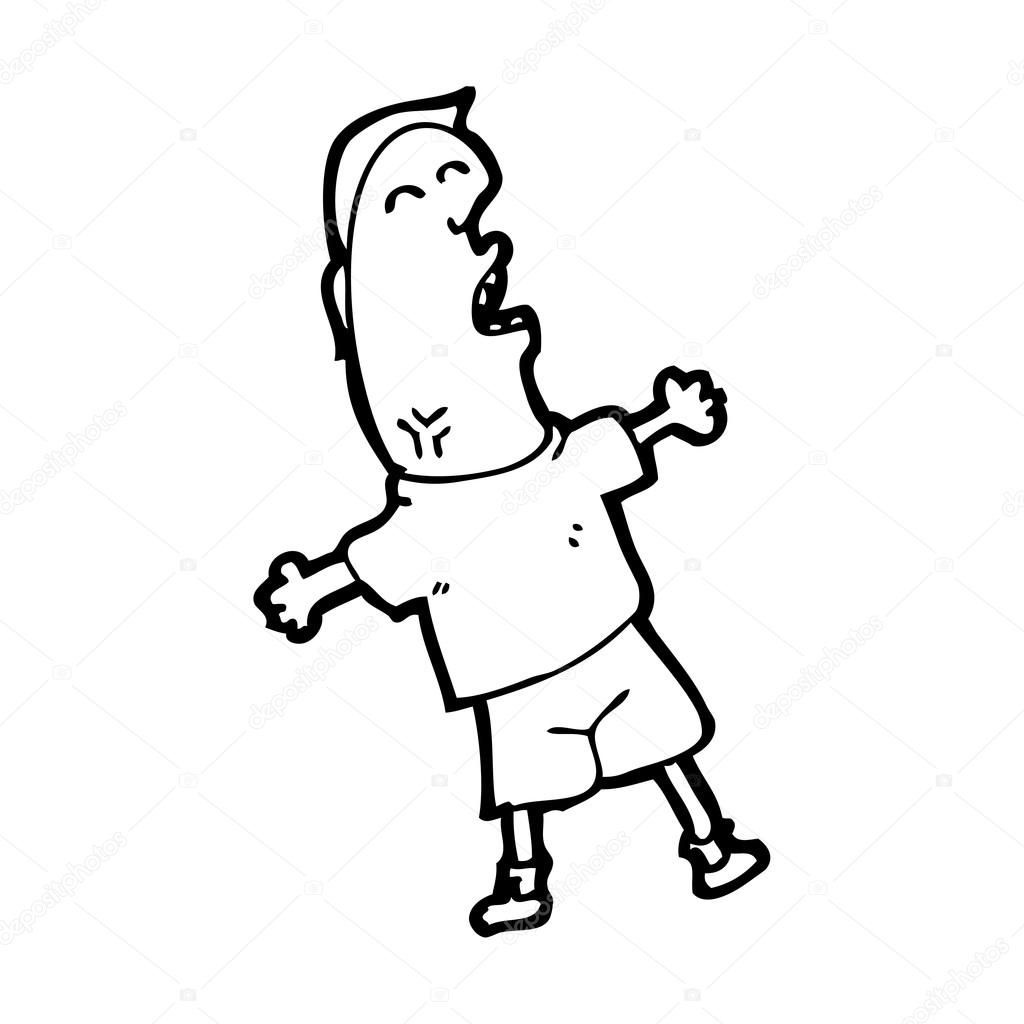 Loud person cartoon Stock Vector by ©lineartestpilot 19612237