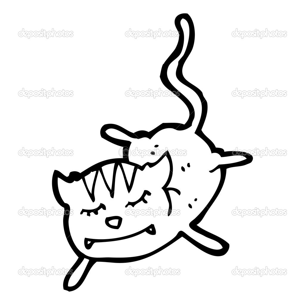 Funny falling cat cartoon Stock Illustration by ©lineartestpilot #19612999