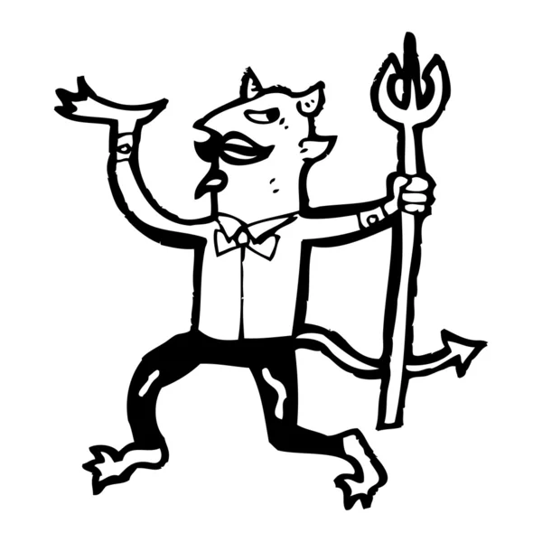 Cartoon traditional devil Stock Illustration by ©lineartestpilot #38427217